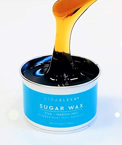 Full Body Hair Removal Sugar Wax For Fine to Medium Hairs - All Natural - Professional Size 14 oz. Tin