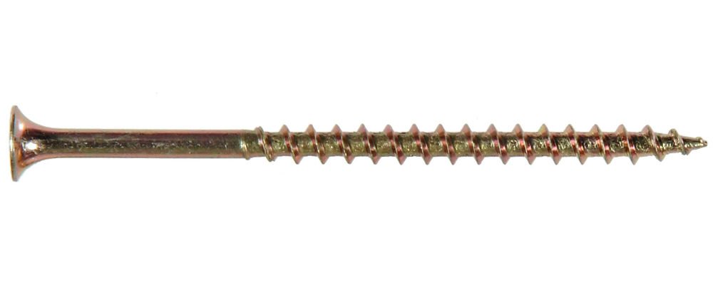 The Hillman Group 47675 8-Inch x 3-Inch All Purpose Wood Screw with Phillips Drive, 1-Pound , Yellow