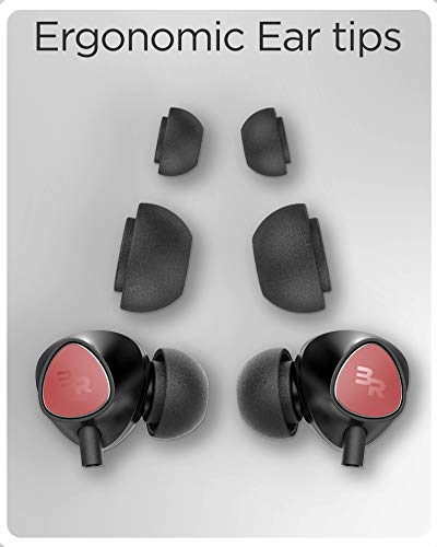 Bolle & Raven Thore USB Type C Earbuds | in Ear Wired Headphones with Microphone Remote | for Note 10/20, S21/ S21 FE/ S22 / S23 Ultra, Pixel 4/5 XL/6/6a/7 Pro, iPad Pro - Red
