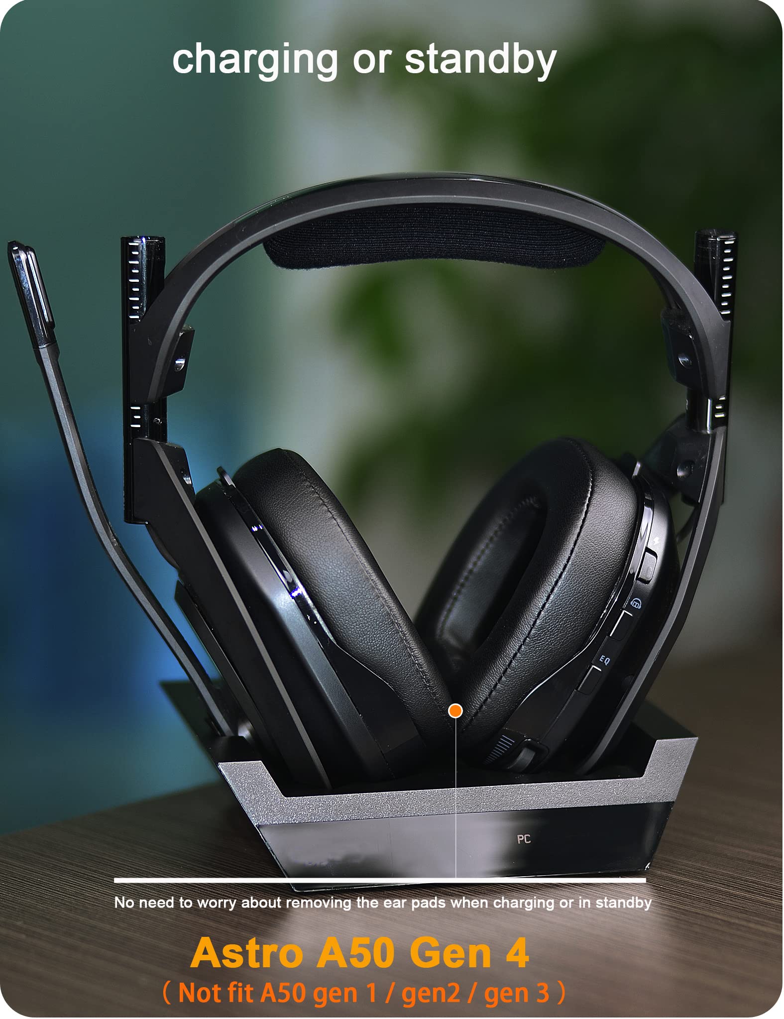 A50 Gen 4 Mod Kit - defean Replacement Earpads and Headband Compatible with Astro A50 Gen 4 Headset,Ear Cushions, Upgrade High-Density Noise Cancelling Foam, Added Thickness