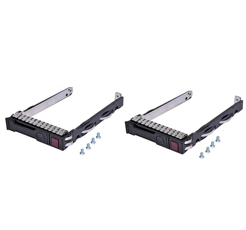 Maravi Canada 2.5" inch 651687-001 651699-001 Hard Drive Tray Caddy Compatible with HP G8 G9 DL120 DL160 DL180 DL360 DL380 DL320e DL360p DL380p DL388 DL560 DL385 Server HDD Chips Screws (2-Pack)