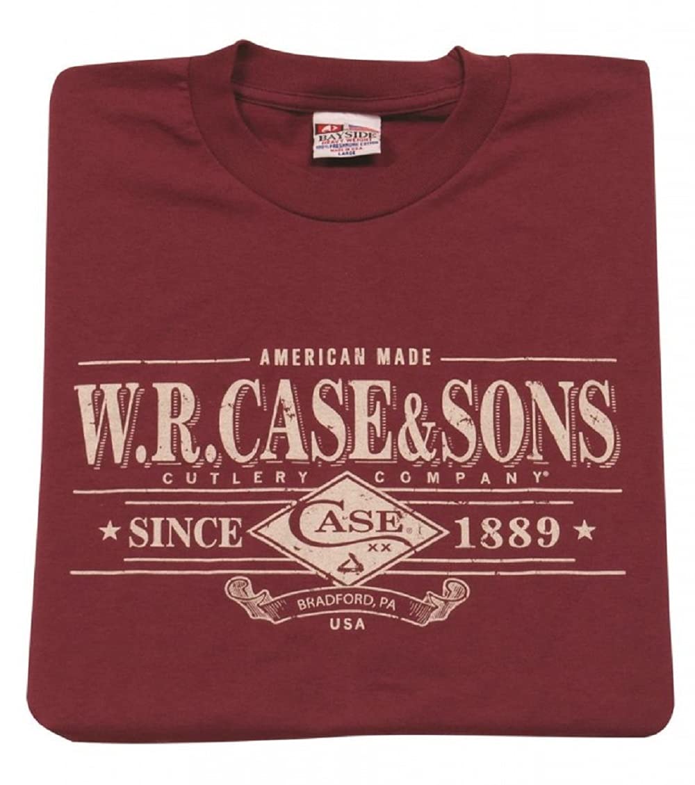 Case Cutlery T-Shirt Maroon Medium