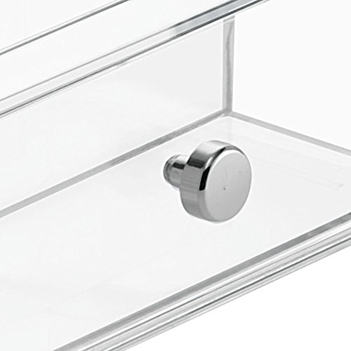 InterDesign Clarity Cosmetic Organizer for Vanity Cabinet to Hold Makeup, Beauty Products - 3 Drawer, Clear