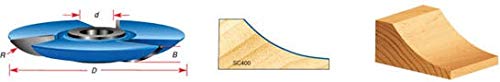 Amana Tool - SC500 Carbide Tipped 3-Wing Cove Raised Panel 5-1/2 Dia x 5/8 x 1 & 1-1/4 Bor