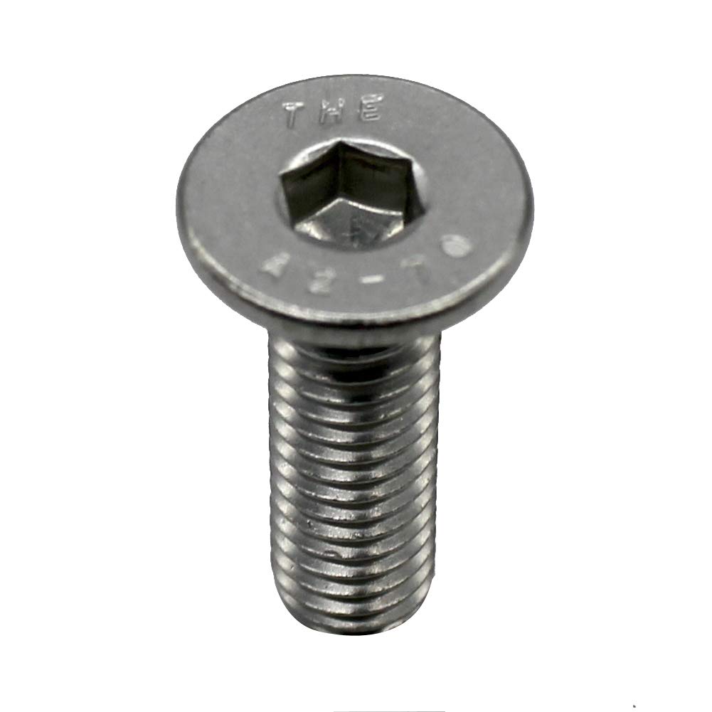 Fullerkreg 18-8 Stainless Steel Hex Drive Flat Head Screw M5 x 0.8 mm Thread, 20 mm Long,Packs of 50