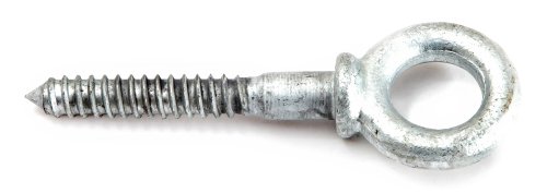 Forney 61369 Screw Eye Bolt Shoulder, Hot Dipped Galvanized, 1/2-Inch-by-3-1/4-Inch Overall Length
