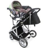StrollAir Universal Car Seat Adapter High for My Duo Stroller, Black