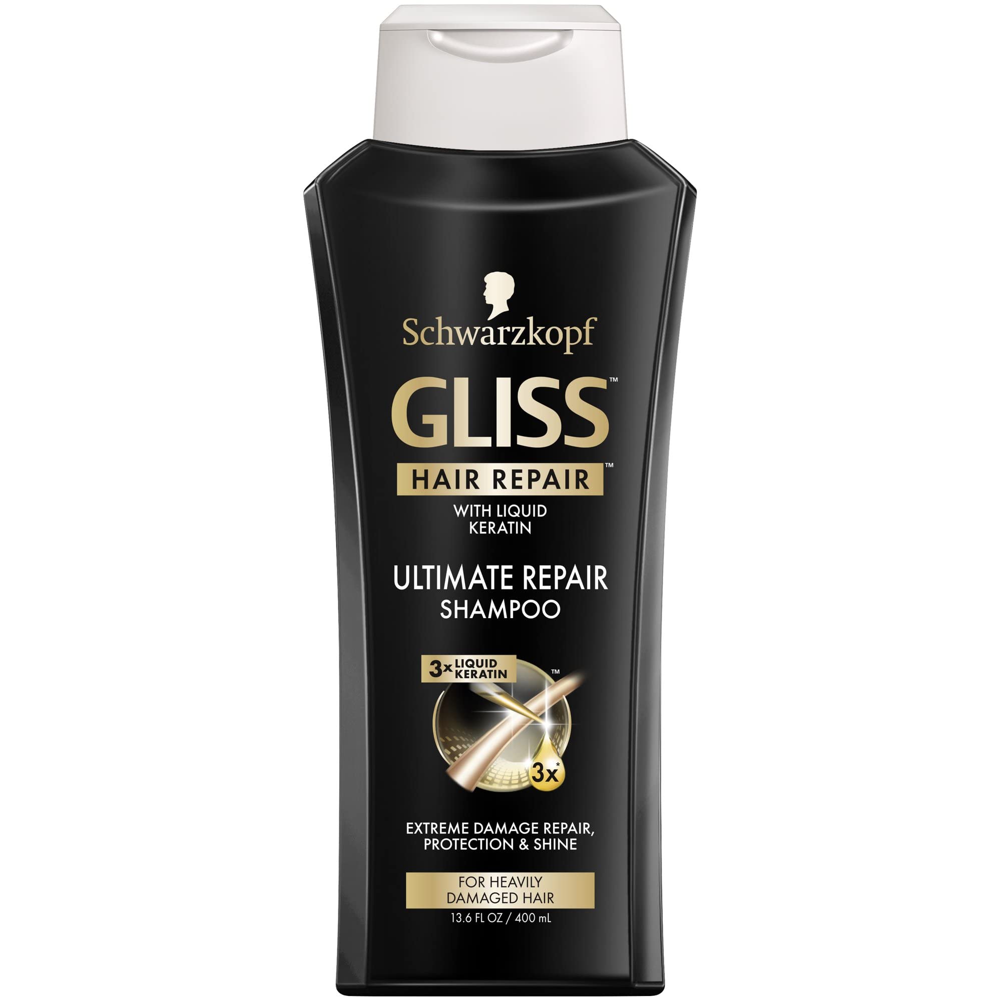 Gliss Shampoo Ultimate Repair 13.6 Ounce (400ml) (2 Pack)