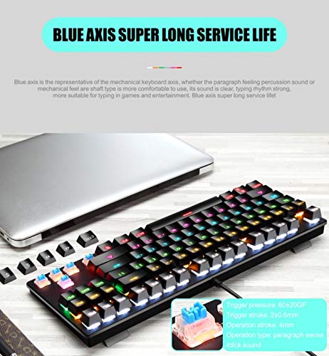 Four Steps Six Row Suspension 87 Keys Gaming Keyboard
