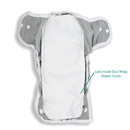 Thirsties Natural Duo All-in-Two Reusable Cloth Diaper Insert, Size One (6-18 lbs)