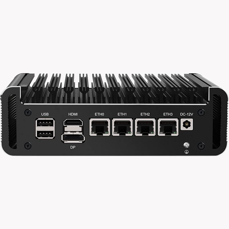 6 Ports Firewall Micro Appliance, Mini PC Intel Quad Celeron N5105, Inter i226-V LAN, DDR4 RAM, AES-NI, Router PC, VPN, NO RAM NO SSD