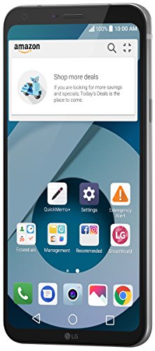 LG Q6-32 GB - Unlocked (AT&T/T-Mobile) - Platinum - Prime Exclusive - with Lockscreen Offers & Ads