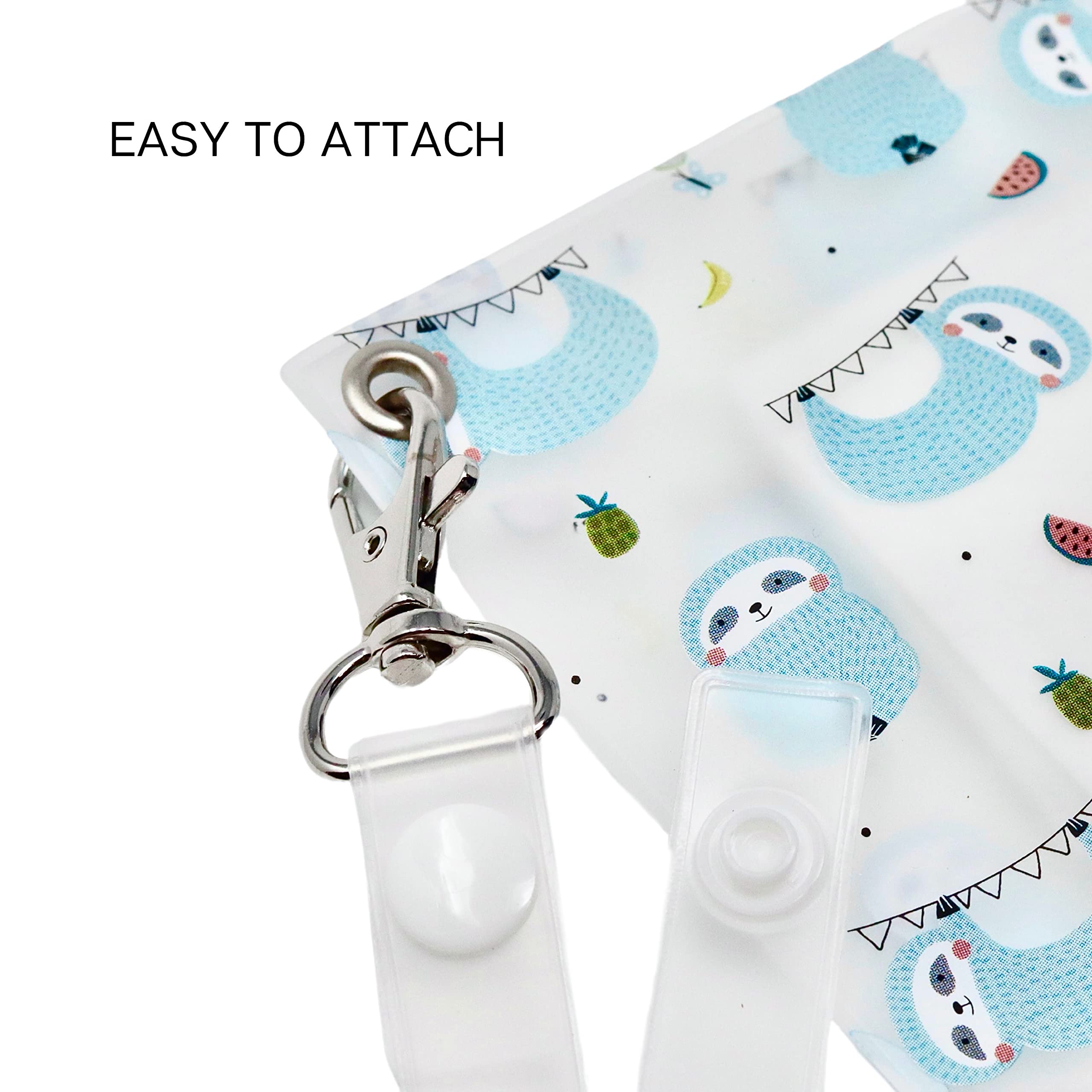 Orchid Hearts Baby Wipes Dispenser - Portable & Refillable Wet Wipe Pouch, Reusable Baby Wipes Holder & Baby Wipe Container, Baby Essential, Makeup Wipe Travel Case - Rain Forest, 2pcs