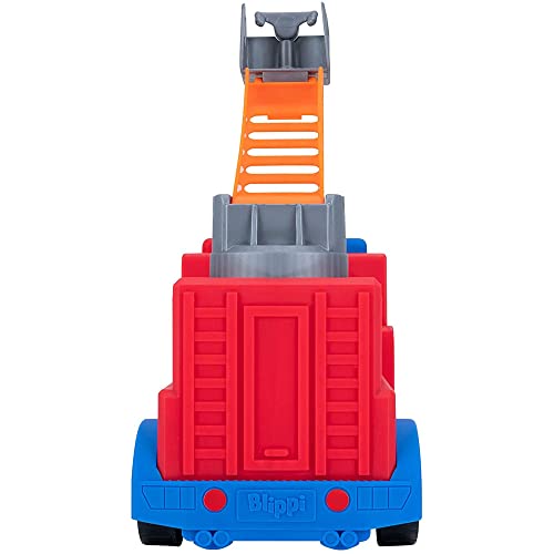 Blippi Fire Truck - Fun Vehicles with Freewheeling Features Including 3 Firefighter and Fire Dog, Sounds and Phrases - Educational Vehicles for Toddlers and Young Kids