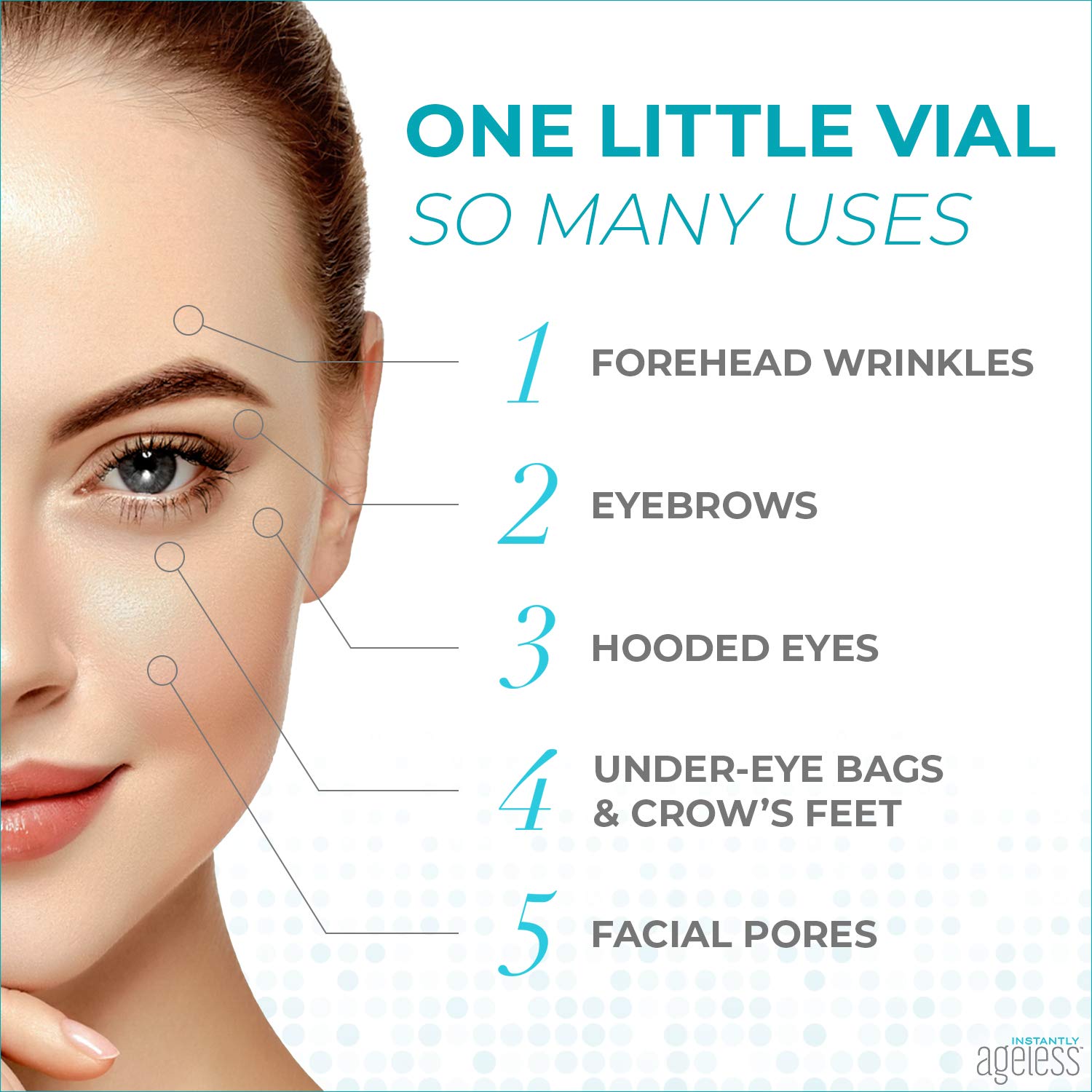 Instantly Ageless Facelift - Instant Eye Bag Remover Puffiness - 10 Vials - Instant Under Eye Bags Remover - Wrinkle Tightener - Instant Wrinkle Remover for Face Instant Lift