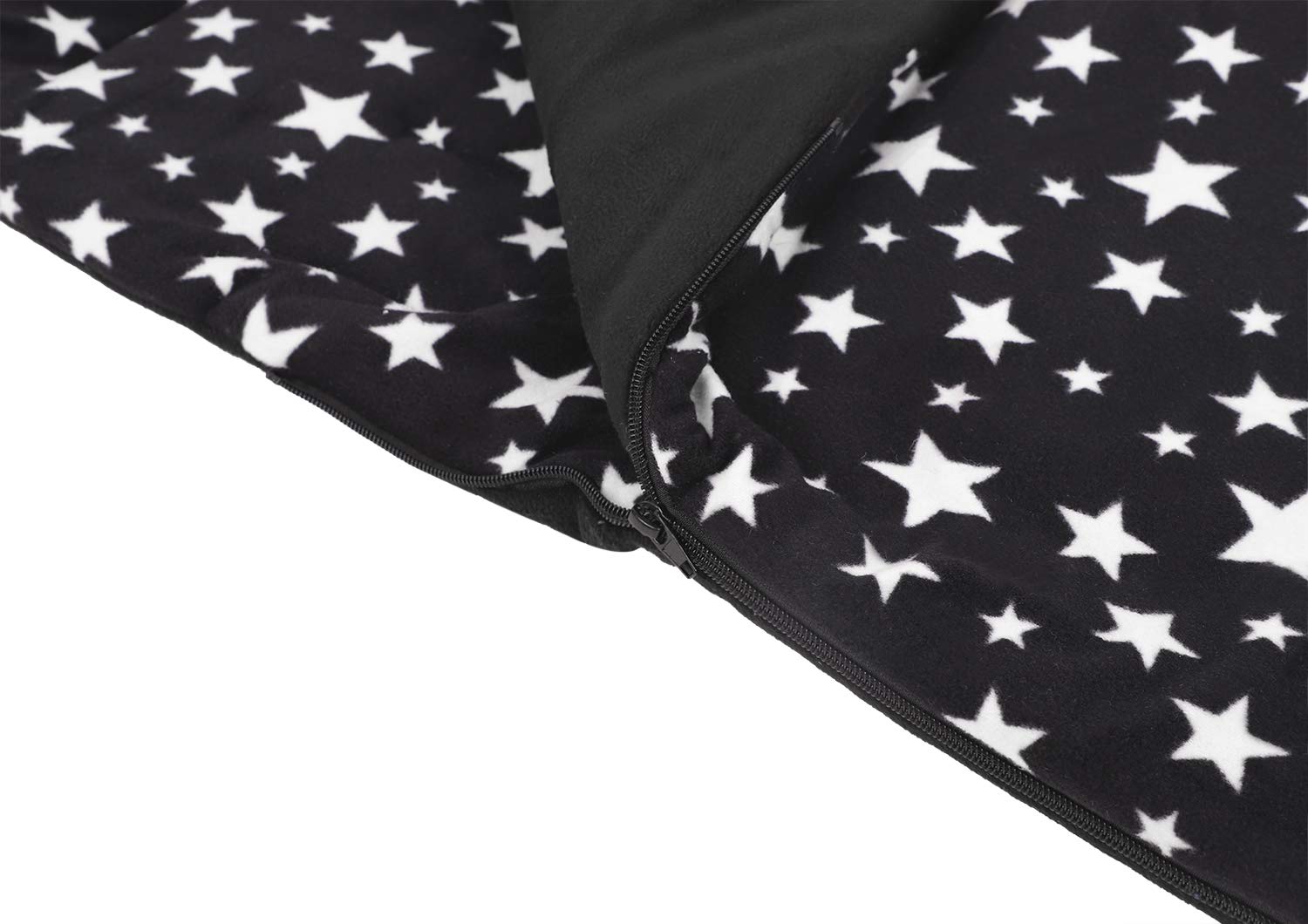 Winter Warm Bunting Bags Universal Baby Infant Stroller Sleeping Bag Windproof Thermal Thick Fleece Lining Toddler Footmuff Anti-Kicking Sleeping Nest Stroller Blanket Cover 0-3 Yrs (Black Stars)
