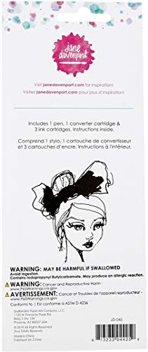 Jane Davenport INKREDIBLE PEN FOUNTAIN, Black Ink