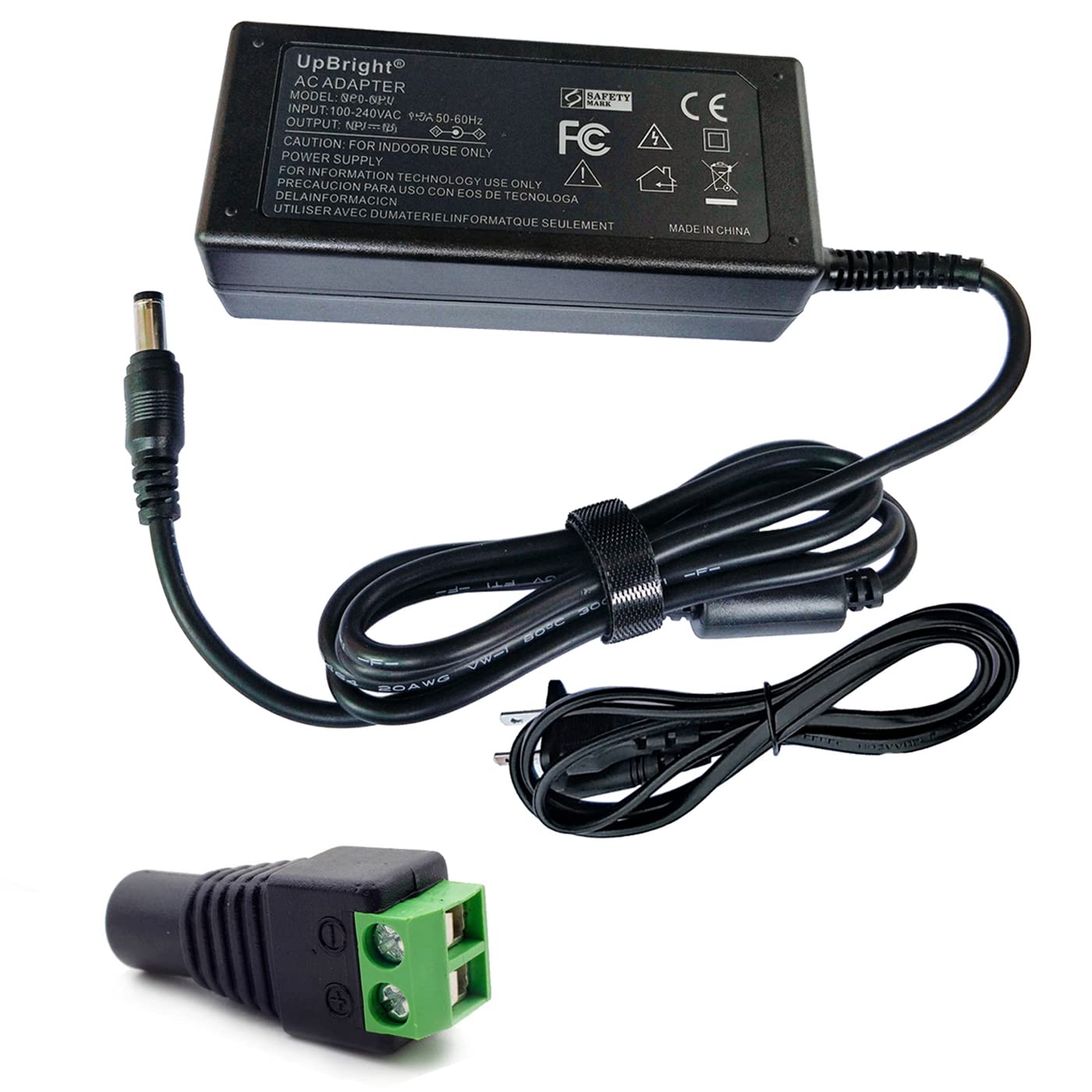 UpBright 15V 6A AC/DC Adapter Compatible with Digitrax DCS100 DB150 DB210 DCS210 DCS240 DB 150 210 DCS 210+ 100 240 PS514 PS615 01 PS715 PS 615 514 715 LocoNet Command Station RC-218 90W Power Supply
