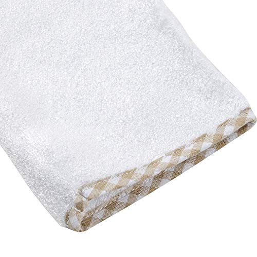 Channing & Yates Premium Boutique Toddler Robe - Organic Hooded Bathrobe Towel - Soft Towel Robe - Toddler Bath Essentials (White)