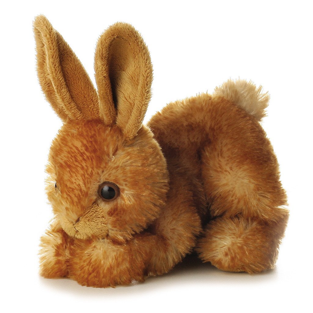 Aurora Plush 8" Mini Flopsies Bundle, Bitty Bunny & Lana Lamb, Brown
