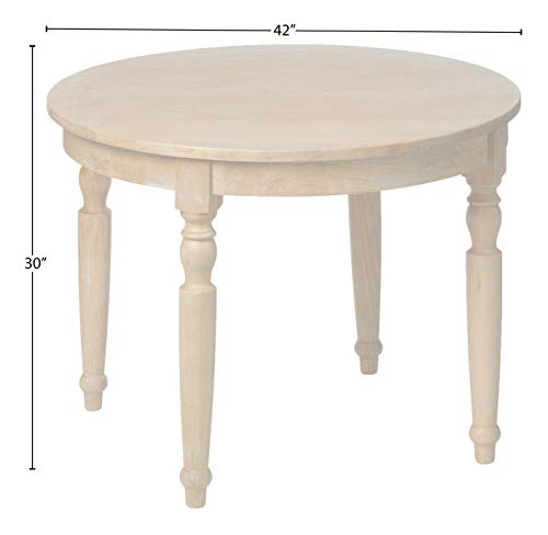 Linon Table, Light Natural Brown, 42 x 42 x 30