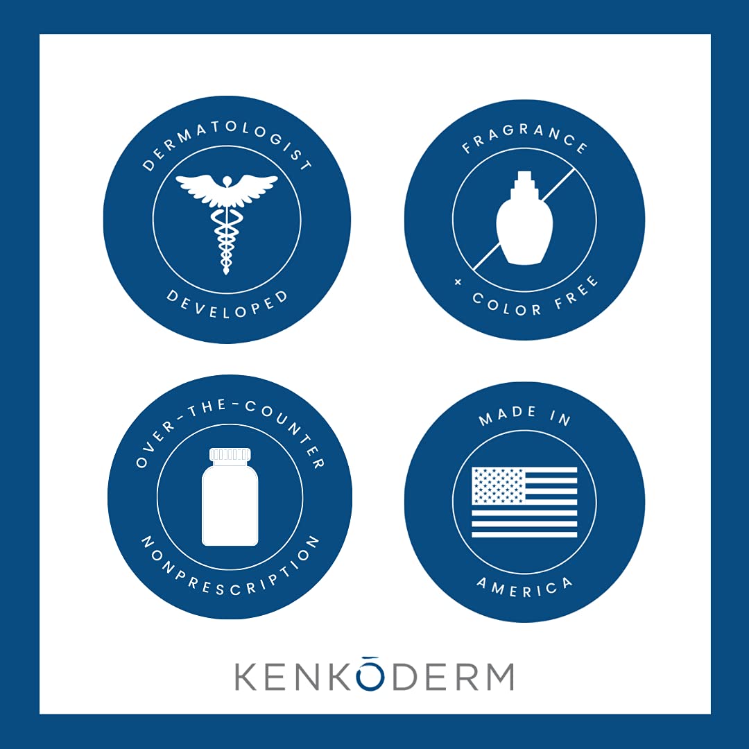 Kenkoderm Conditioner for Sensitive Hair and Skin - 8 oz | 1 Tube | Dermatologist Developed | Fragrance + Color Free