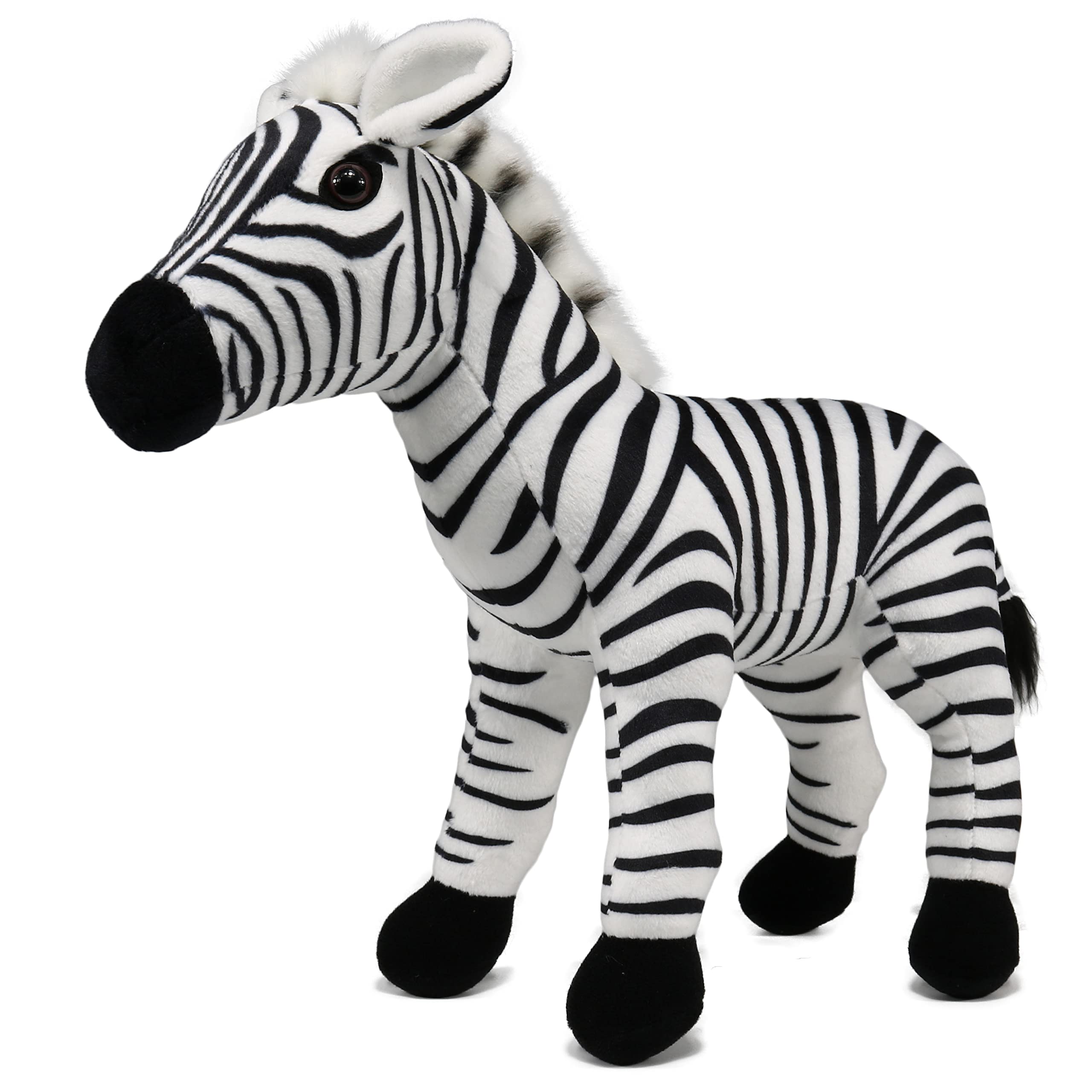 Ice King Bear Wild Animal Stuffed Animals Zoo Family Plush Toy (Zebra 11 Inches)