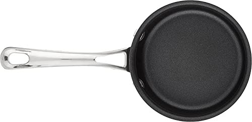 Cuisinart Contour Hard Anodized 1-Quart Saucepan with Cover,Black