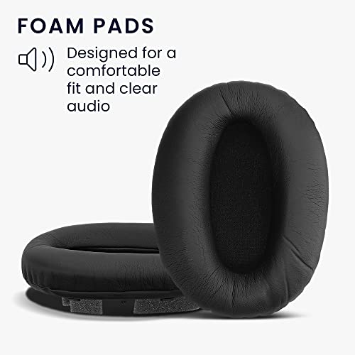 kwmobile Ear Pads Compatible with Sony MDR-1000X / WH-1000XM2 Earpads - 2X Replacement for Headphones - Black