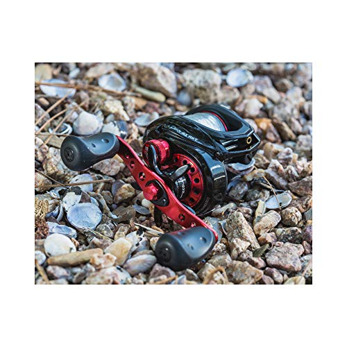 Abu Garcia Revo SX RKT Low Profile Baitcast Fishing Reel, Black/Red