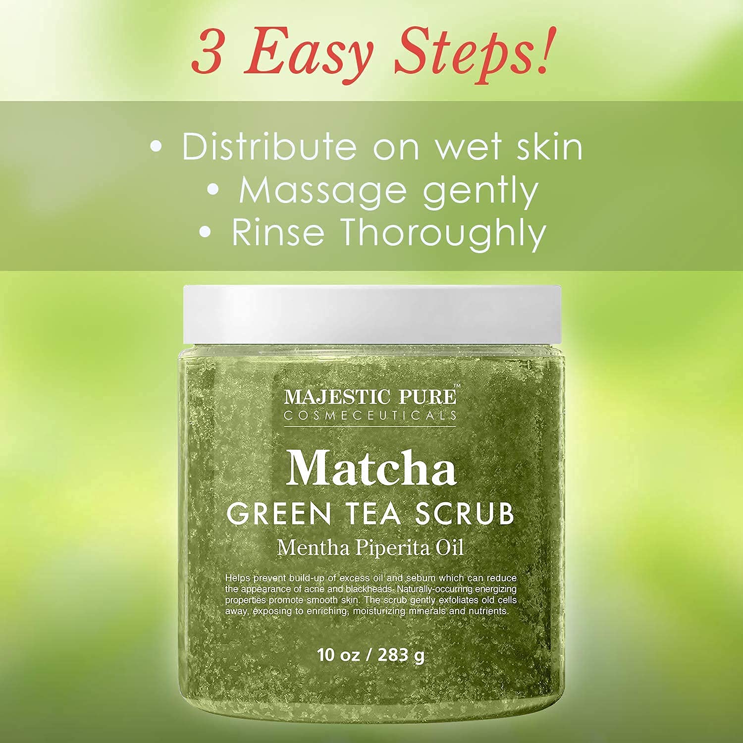 Majestic Pure Himalayan Salt Scrub and Matcha Scrub Bundle β Exfoliating Body Scrub Package