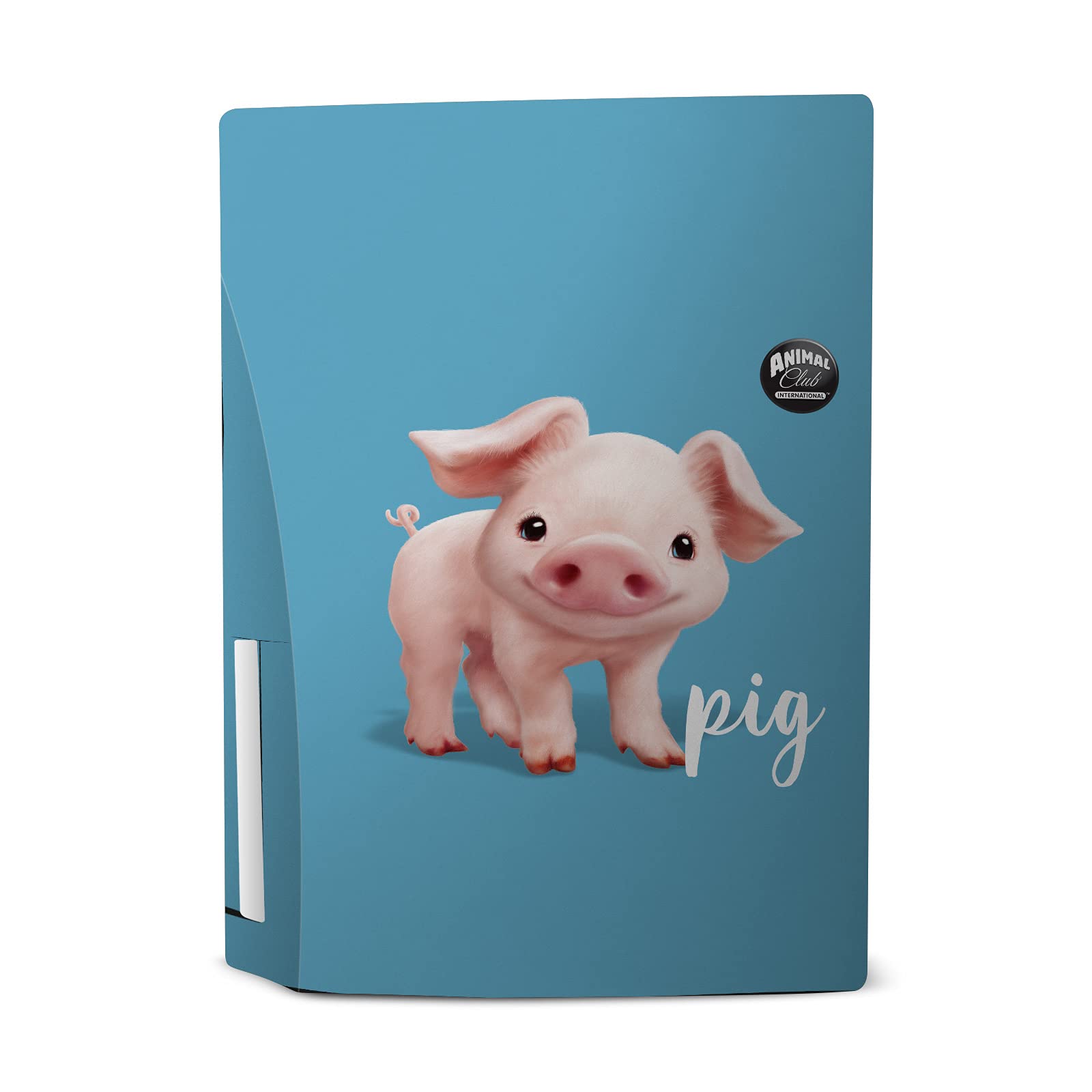 Head Case Designs Officially Licensed Animal Club International Pig Faces Vinyl Faceplate Sticker Gaming Skin Decal Cover Compatible With Sony PlayStation 5 PS5 Disc Edition Console