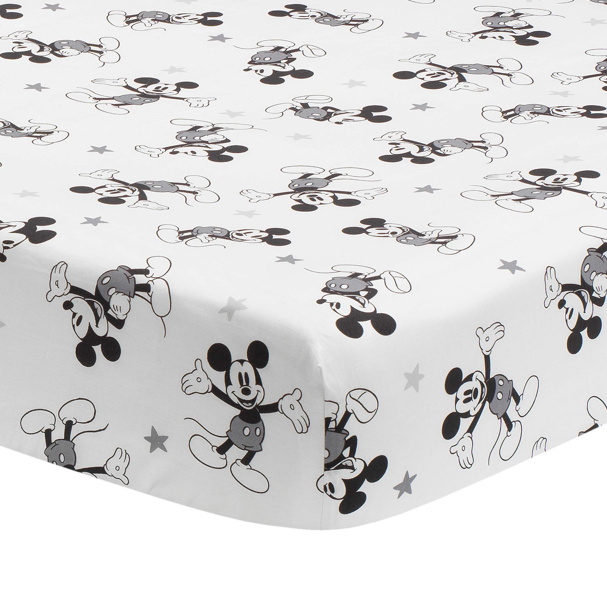 Lambs & Ivy Disney Baby Magical Mickey Mouse 3-Piece Crib Bedding Set - Gray
