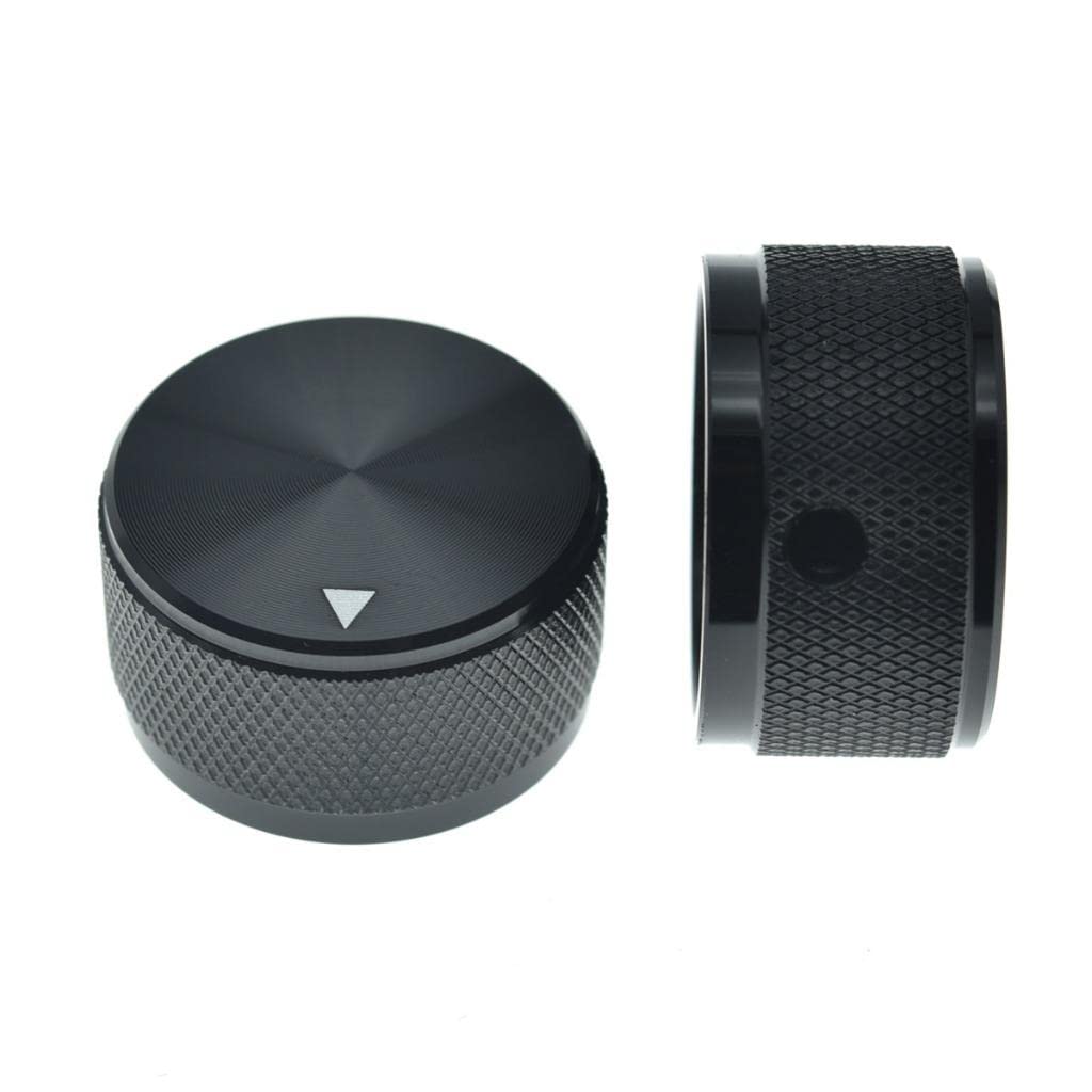 4pcs 30 * 17mm Aluminium Potentiometer Knobs 1/4" Universal Pot Control Knobs with Indicator and Set Screw for AMP Amplifier/Power Amplifier/Preamps/Audio Equipments Silver