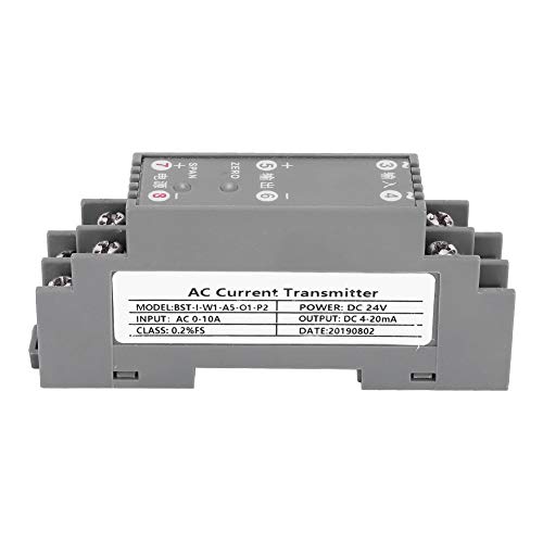 AC Current Transducer, AC 0-10A Input DC 4-20mA Output AC Transmitter Current Sensor