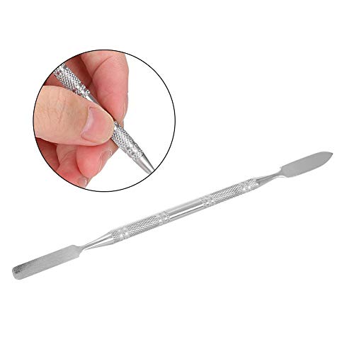 Salmue Modeling Scar Wax with Stainless Steel Double Ended Spatula Applicator Special Effects FX Makeup Tool for Theatrical Makeup and Halloween Fake Wound Moulding Scars Prosthetics(L)