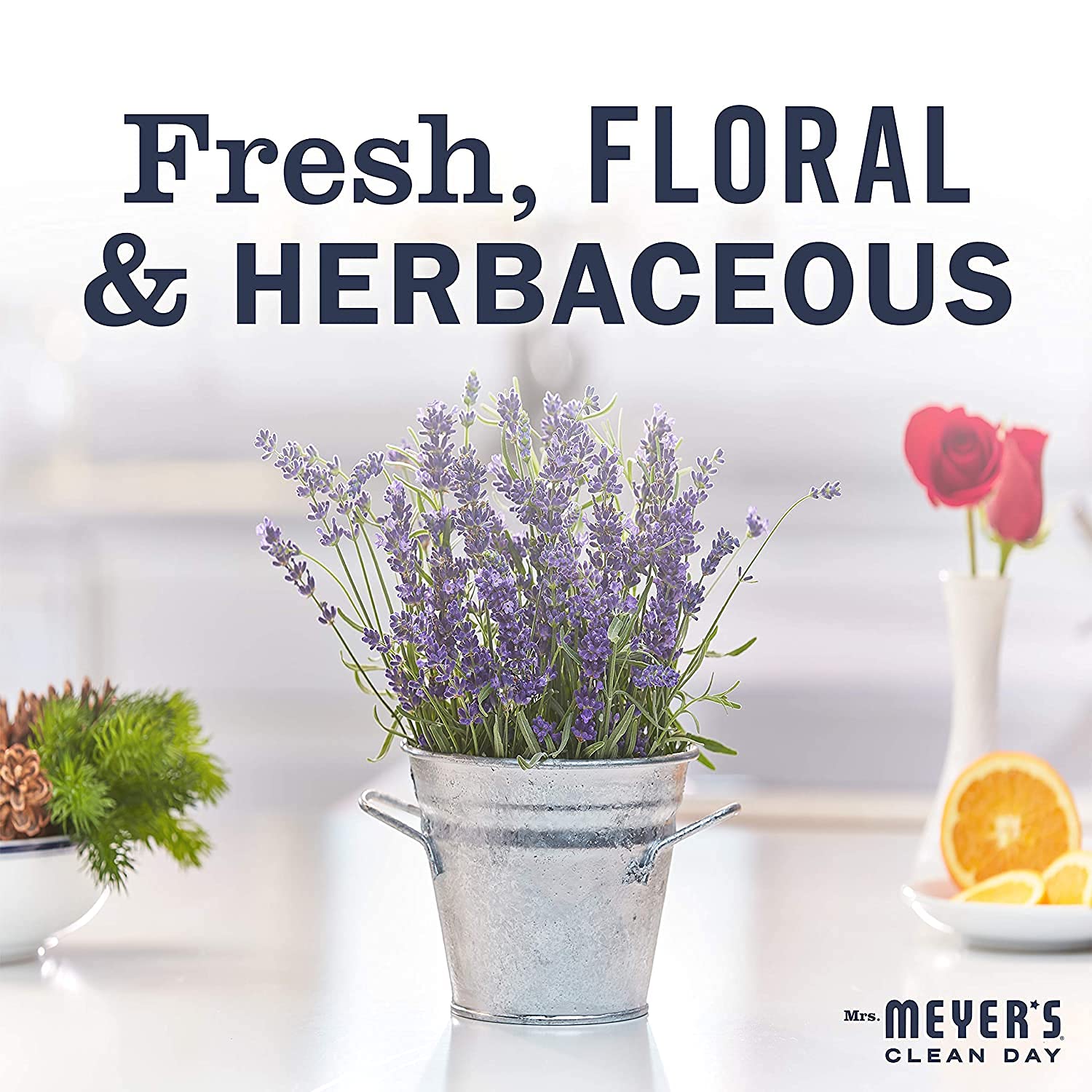 Mrs. Meyer's Hand Soap Refill, Made with Essential Oils, Biodegradable Formula, Lavender, 33 fl. oz (Pack of 3)
