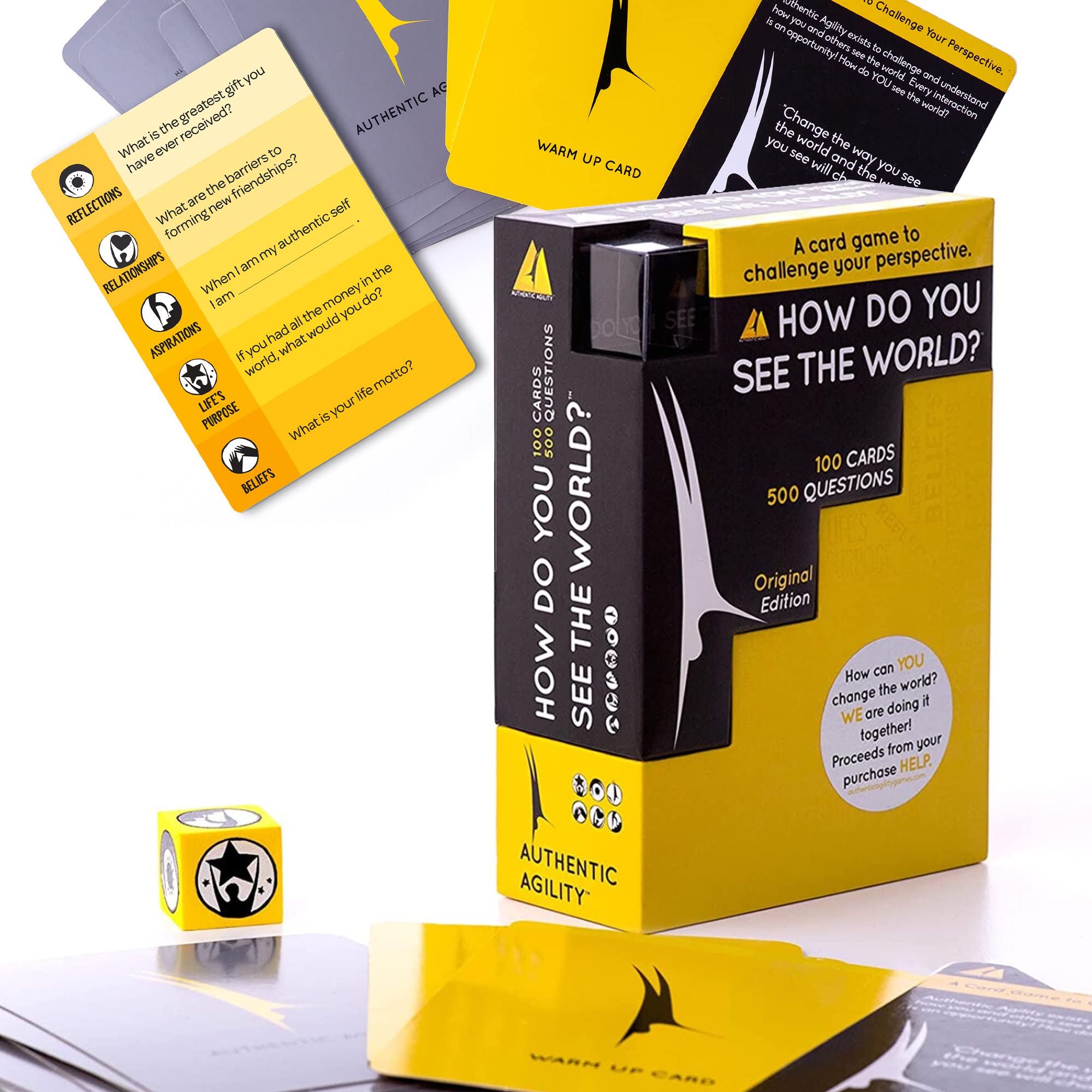 Authentic Agility Conversation Card Game (100 Cards - 500 Questions) Family Card Games for Adults, Teens, Families - Ice Breakers, Get to Know People, Communication Skills for Parties & Gatherings