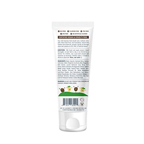 Schmidt's Schmidt's toothpaste For Oral Care Coconut + Pineapple Fluoride Free 4.7 oz, 4.7 Ounce