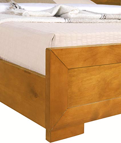 Camden Isle Oxford Platform Bed Frame | Modern Low-Profile Bed with Full Slat Support System β No Box Spring Needed, Easy Assembly | Oak, Queen