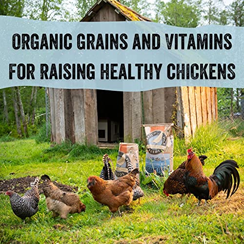 Scratch and Peck Feeds Naturally Free 18% Protein Organic Layer Feed for Chickens and Ducks - Non-GMO Project Verified, Soy Free and Corn Free - 40 lbs