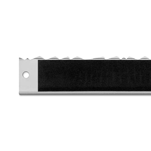 Alumicolor AlumiCrafter Straight Edge Metal Ruler with Unique Deckle Edge, Blue, 12 Inch