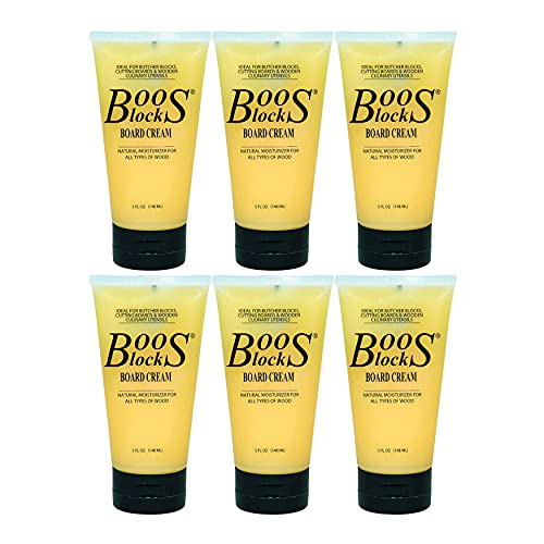 John Boos Block BWCB Butcher Block Board Cream (5 Ounce, 6-Pack) Bundle (6 Items)