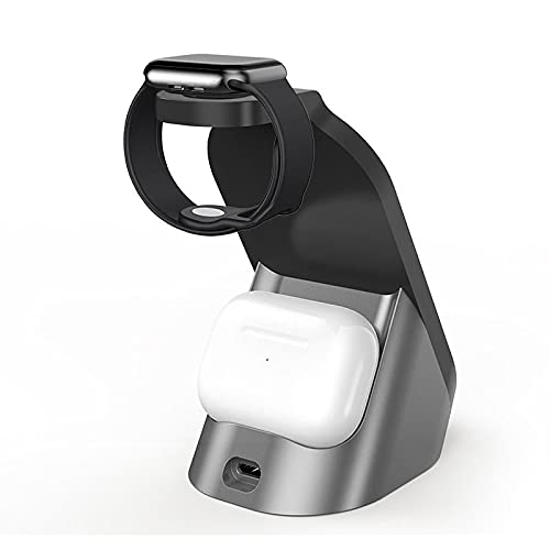 BoxWave Charger Compatible with Bose QuietComfort Earbuds (Charger by BoxWave) - Compact Wireless MultiCharge Stand (10W), Wireless Qi Stand Charger Watch Earbuds - Jet Black