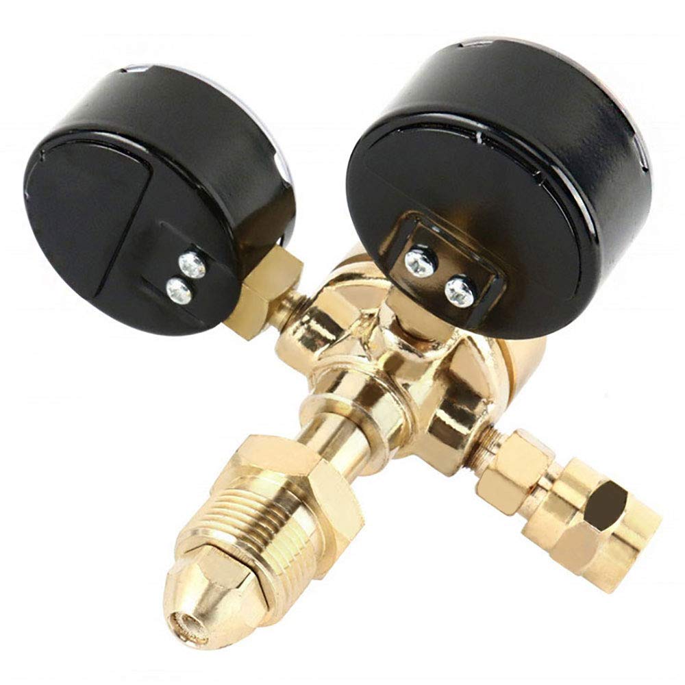 4YANG Argon CO2 Regulators Gauges Gas Welding Regulator CGA580 compatible with Miller Lincoln Mig Tig Weld (With Hose)