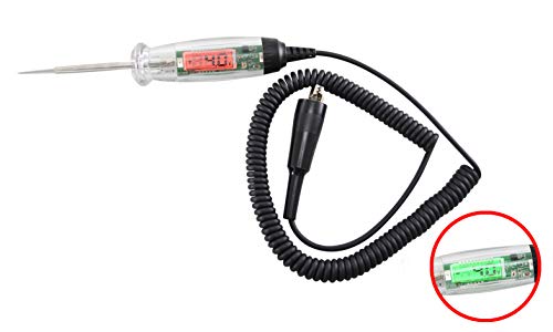Astro Pneumatic Tool 7767 Digital LCD Wide Range Positive and Ground Circuit Tester - 3.5 - 60V,Green, Red
