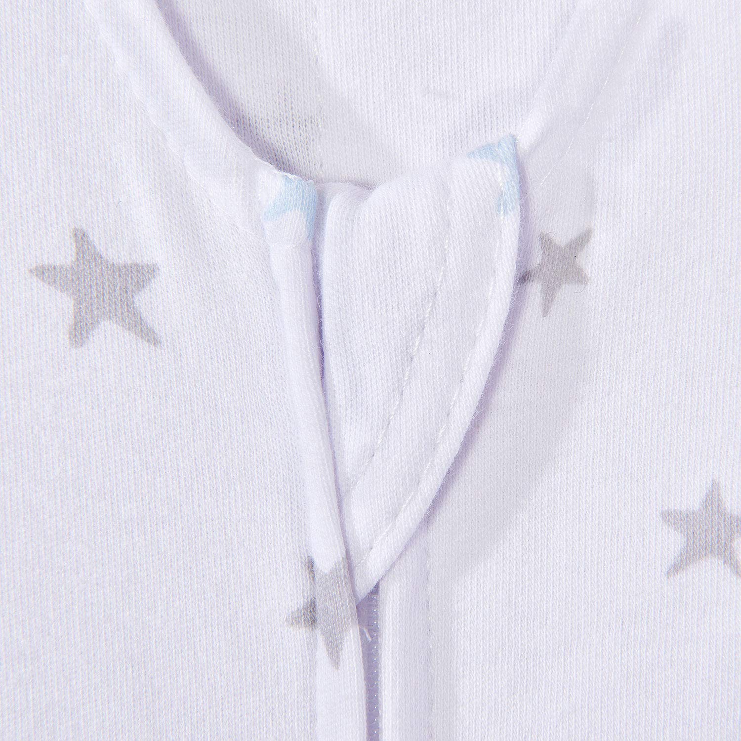Halo 100% Cotton Sleepsack Swaddle Wearable Blanket, Blue Stars, Newborn