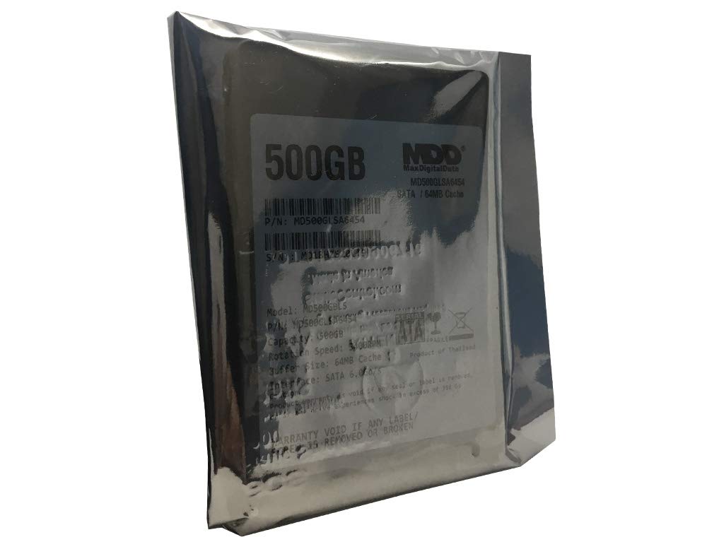 MaxDigitalData 500GB 5400RPM 64MB Cache SATA 6Gb/s 7mm 2.5in Notebook/Mobile Hard Drive (MD500GLSA6454S) - 2 Year Warranty