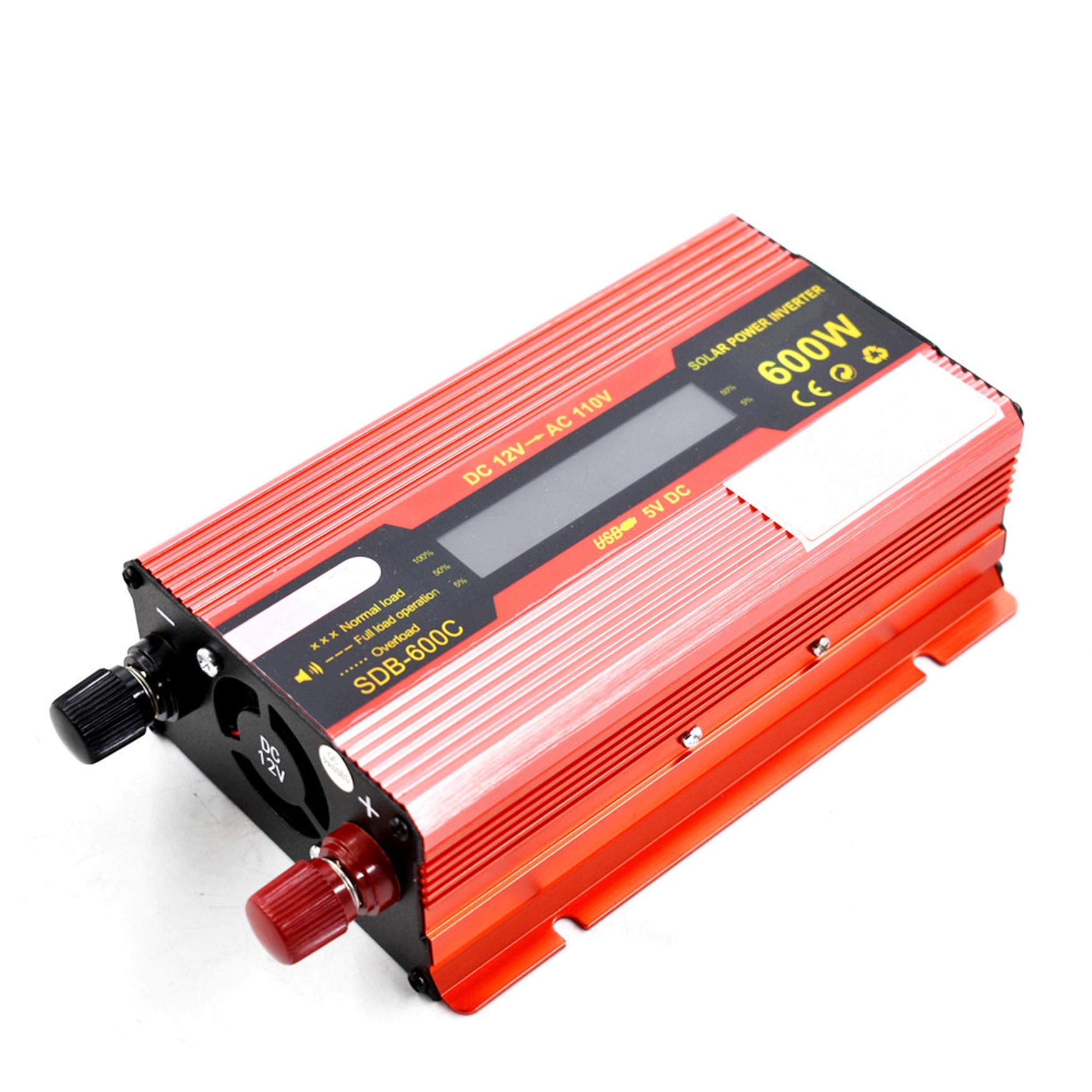 600W DC 12V to AC 110V Portable Car LCD Power Inverter WATT Charger Converter
