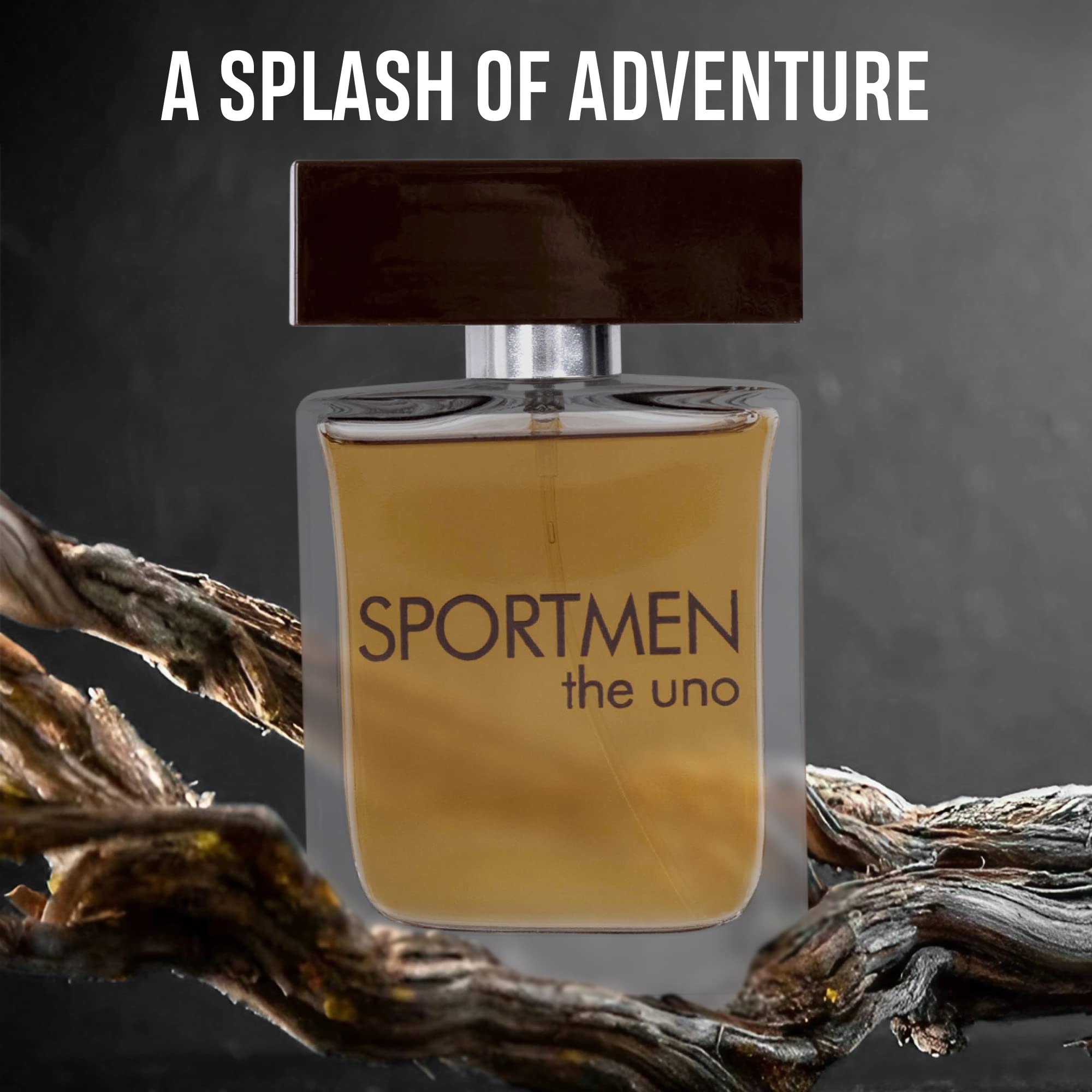 NovoGlow Sportmen the Uno for Men - 3.4 Fl Oz Eau De Parfum Spray - Long Lasting Warm Spicy & Woody Scent Smell Fresh & Masculine All Day Includes Carrying Pouch Gift for Men for All Occasions